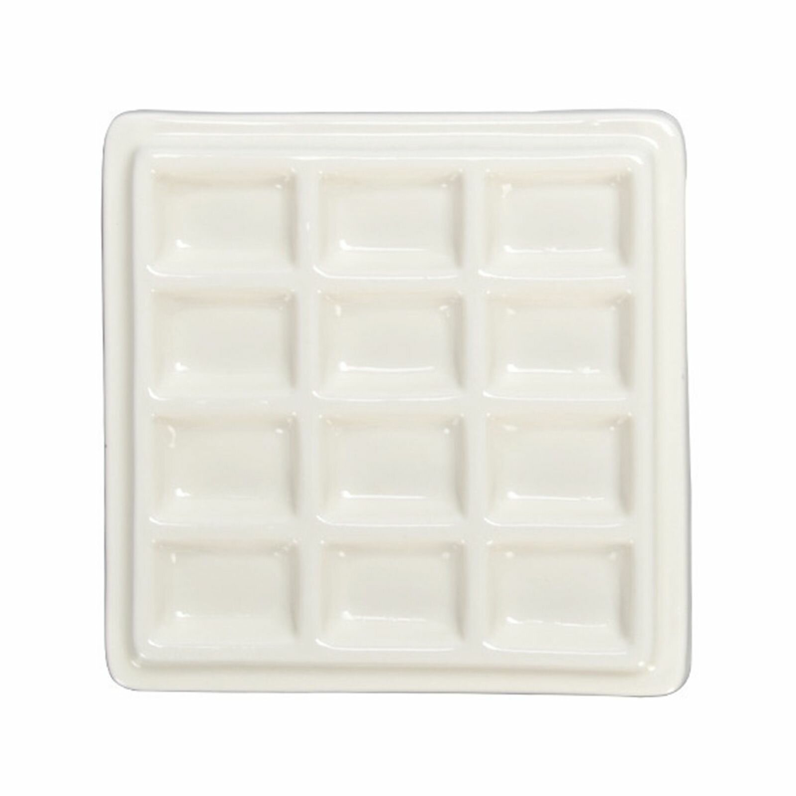 12 ячеек Керамическая палитра для масляной живописи