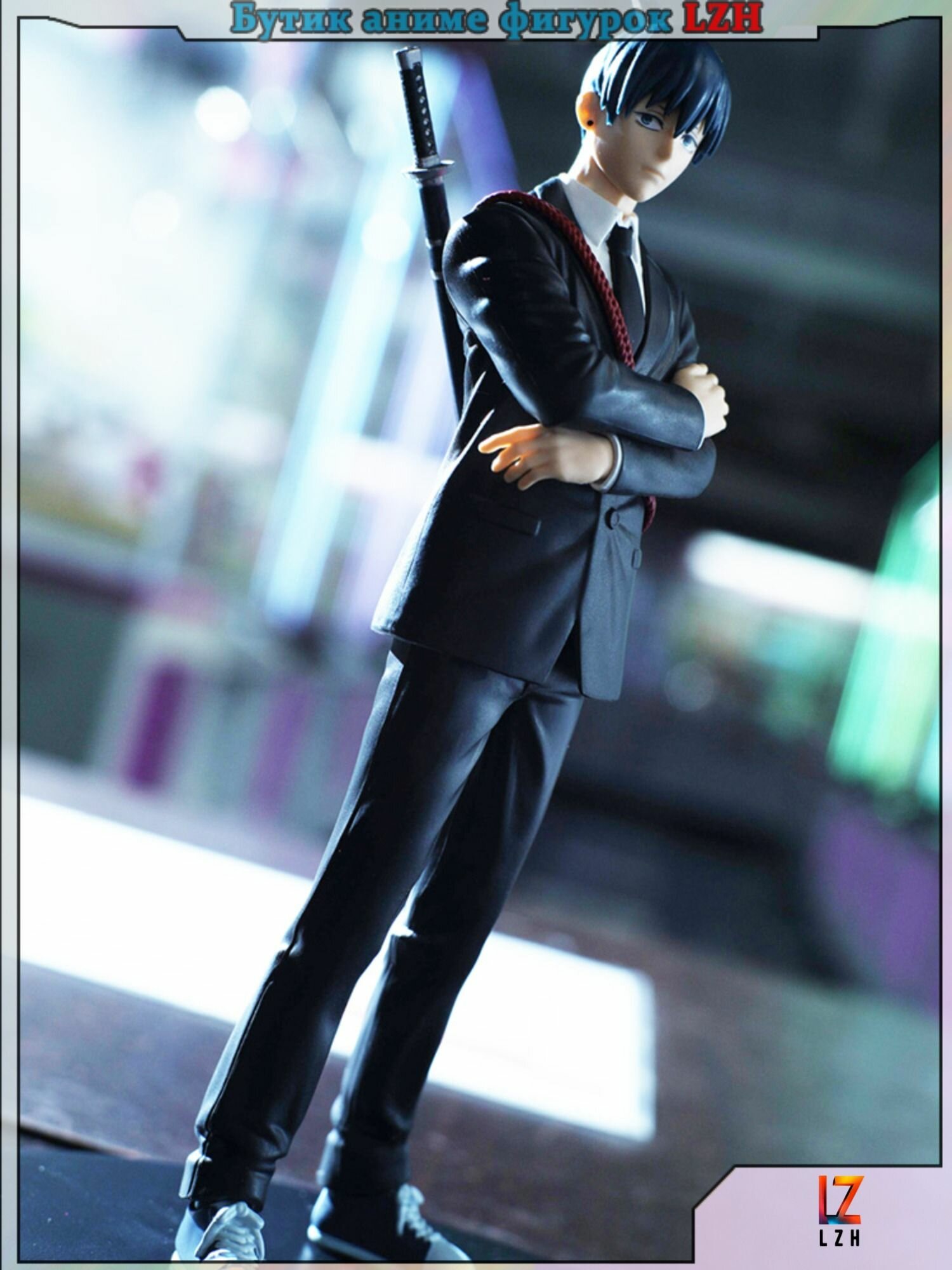 Аниме фигурка BANDAI Chain Spirits Аки Хаякавы из "Человек-бензопила" 16cm