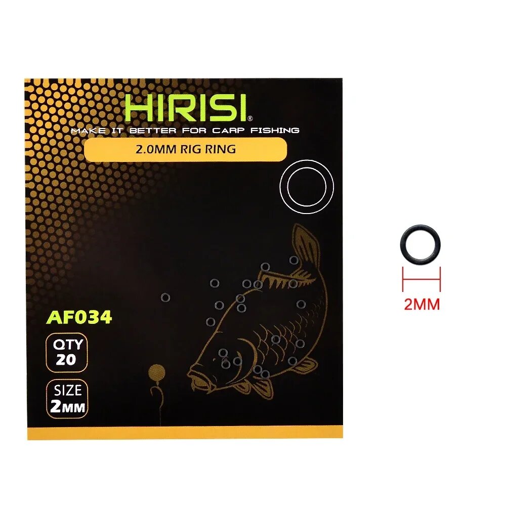 HIRISI Кольца для ловли карпа 60 шт. 2.0mm