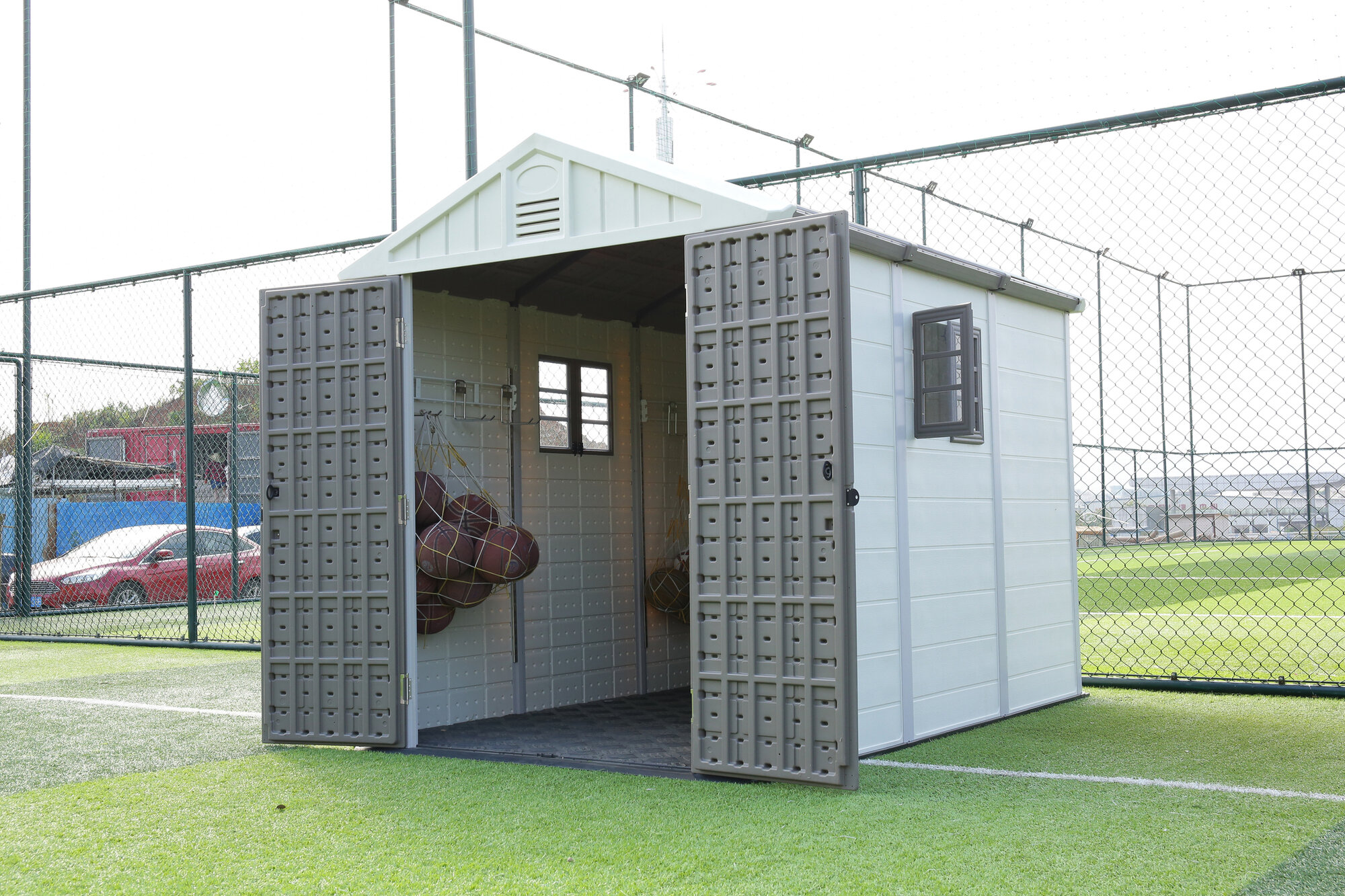 Садовый пластиковый сарай HouzBlock Comfort-3 (2.2x3.3 м)