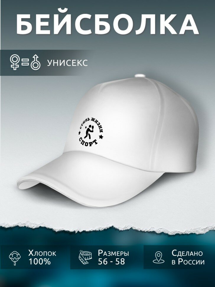 Бейсболка  классика для мужчин и женщин