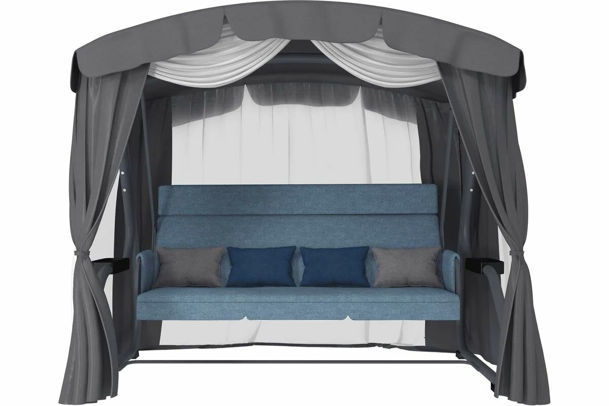 Качели садовые взрослые для дачи Redford 4ех местные Бригантина Люкс 50502/26