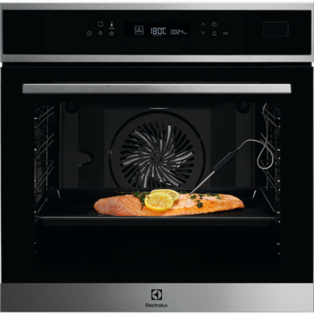 Духовой шкаф электрический Electrolux EOB7S31X, серебристый/черный