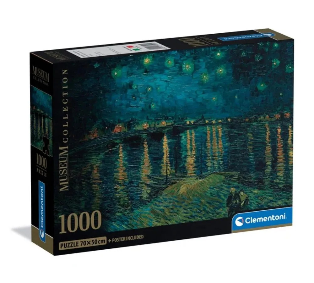 Пазлы 1000 деталей Ван Гог "Звездная ночь над Роной" Clementoni