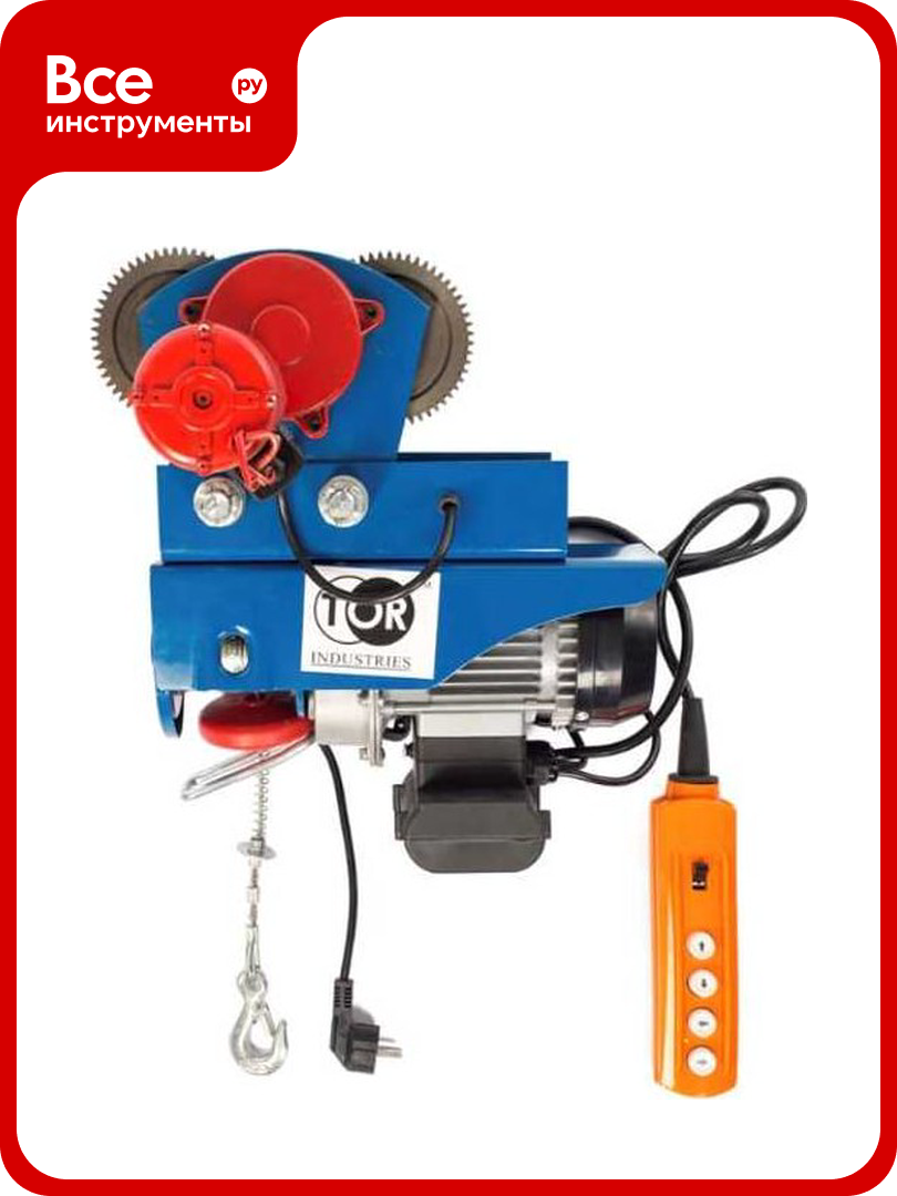 Электрическая таль с тележкой TOR PA 250/500 кг 12/6 м (серия T) 1047549