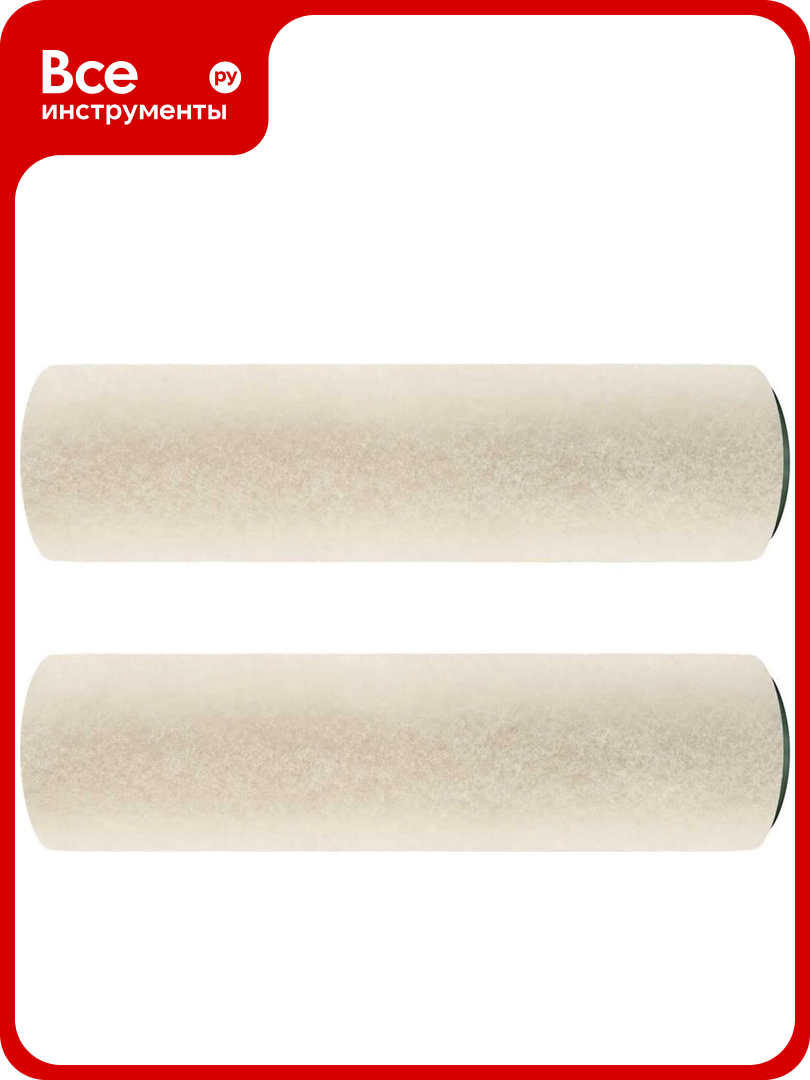 Мини-валик велюр, 100 мм варяг 31879 тов-149017 (2 шт.), для окрашивания ровных гладких поверхностей