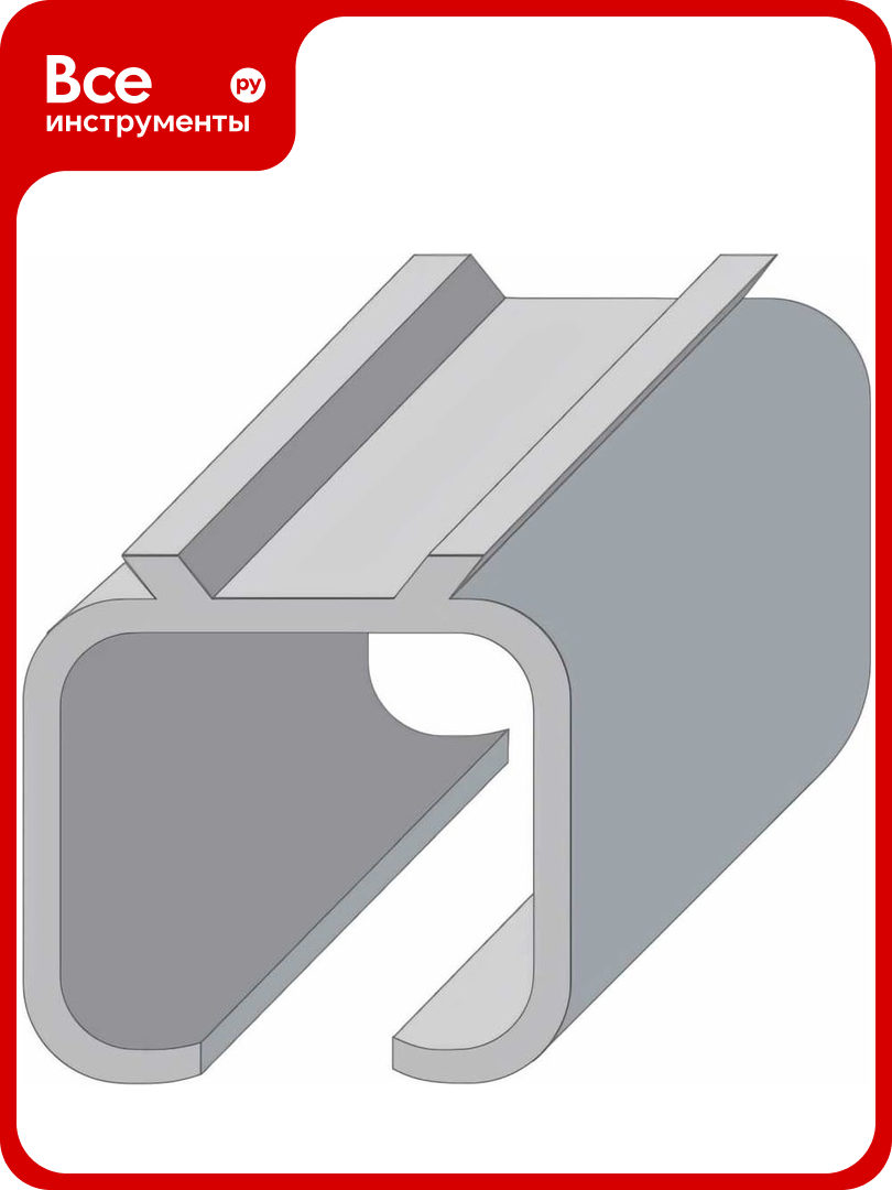 Верхняя направляющая для раздвижных дверей N2 Palladium 3 метра 12056, 80 кг, деревянная