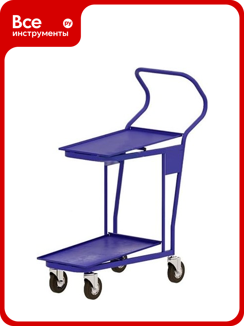 Платформенная двухъярусная цельносварная тележка RUSKLAD 435x986x989 мм тпдя 2 125 болт
