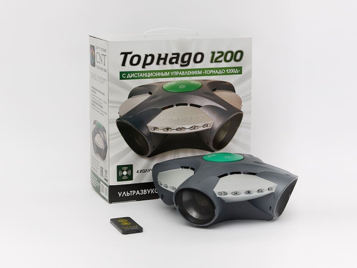 Свето-ультразвуковой отпугиватель грызунов Торнадо 1200