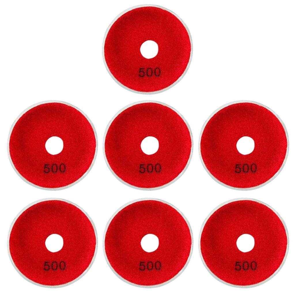 7 шт. 100 мм Металлические полировальные диски для камня, бетона и мрамора