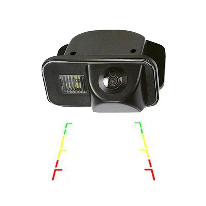 Беспроводная/проводная автомобильная камера заднего вида AHD 1920x1080P 170 ° Линза «рыбий глаз» для Toyota Corolla 2007-2016 Auris Avensis T25, Wired Static CVBS