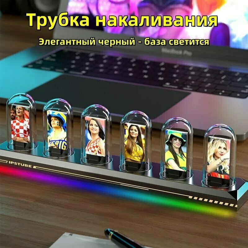 Настольные электронные светодиодные часы Nixie tube IPS с подсветкой
