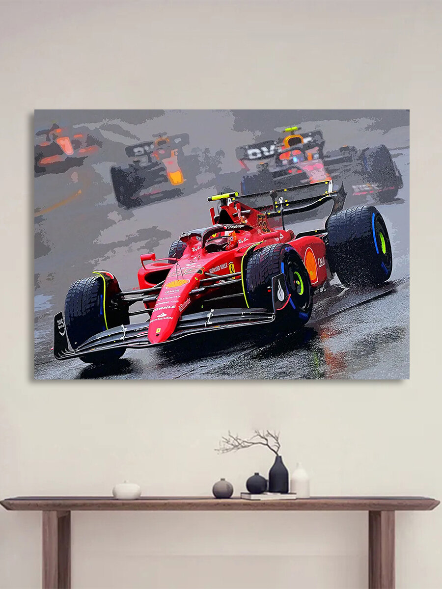 Картина на холсте - "Болиды, Формула 1 / Formula 1" , 30х40 см.