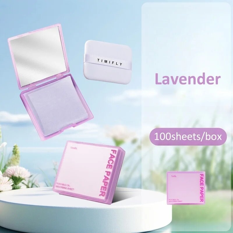 Матирующие салфетки для лица с бамбуковым углем Lavender Set