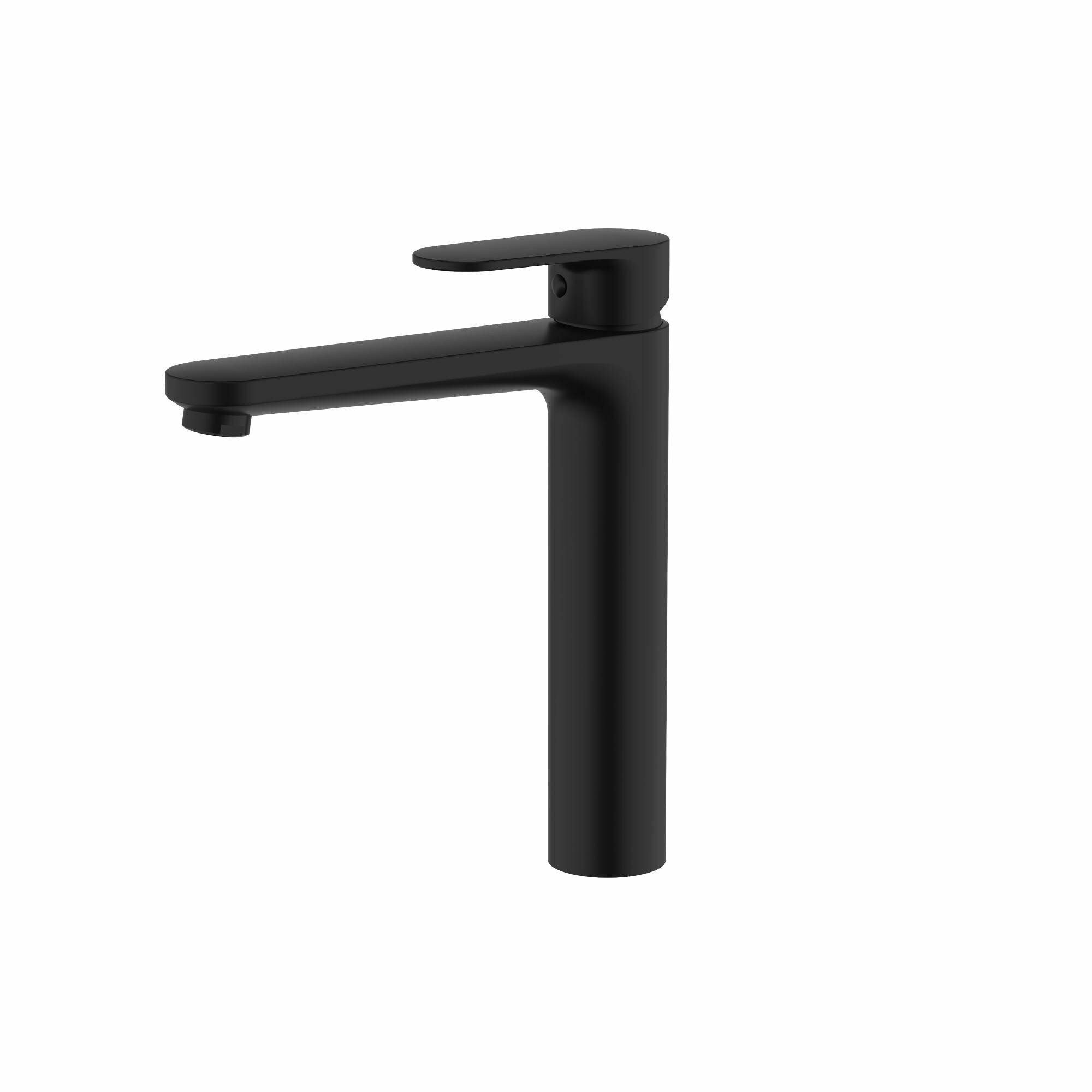 Смеситель Aquatek AQ1804MB НИКА высокий 190 без донного клапана, матовый черный