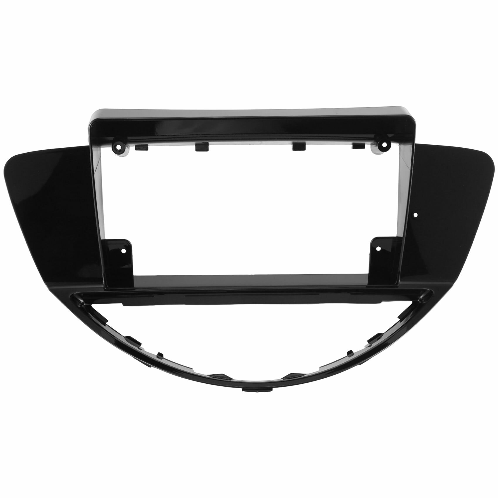 Рамка-переходник для установки 2DIN автомагнитолы Subaru Tribeca 2007-2014 — 9-дюймовый фасция черная ABS