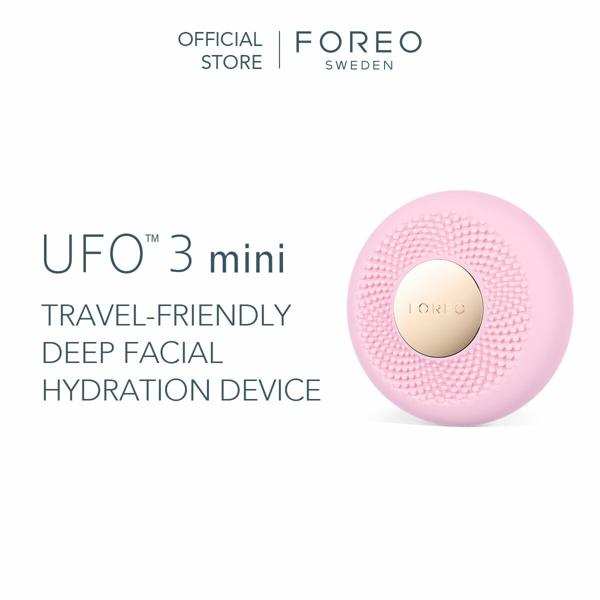 FOREO UFO 3 Mini устройство для ухода за кожей с маской 4-в-1-Beauty instrument Full spectrum LED Deep Tissue NIR и терапия красным светом
