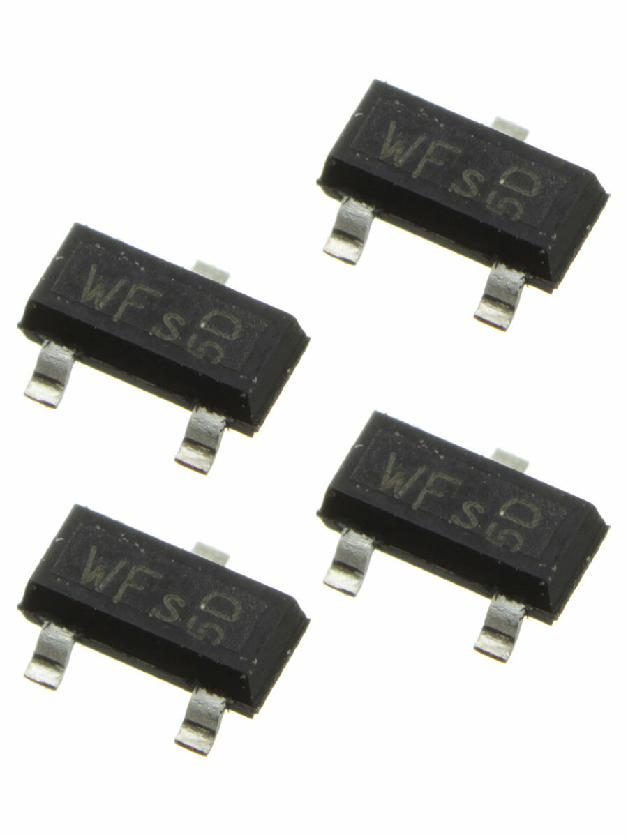 Транзистор BCR112 (WFs) SOT23 Infineon (упаковка 4шт) NPN 50В 0.1А 0.2Вт