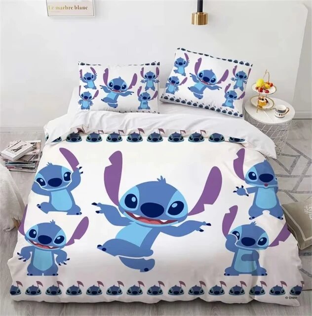Комплект постельного белья MINISO Лило и Стич фиолетовый