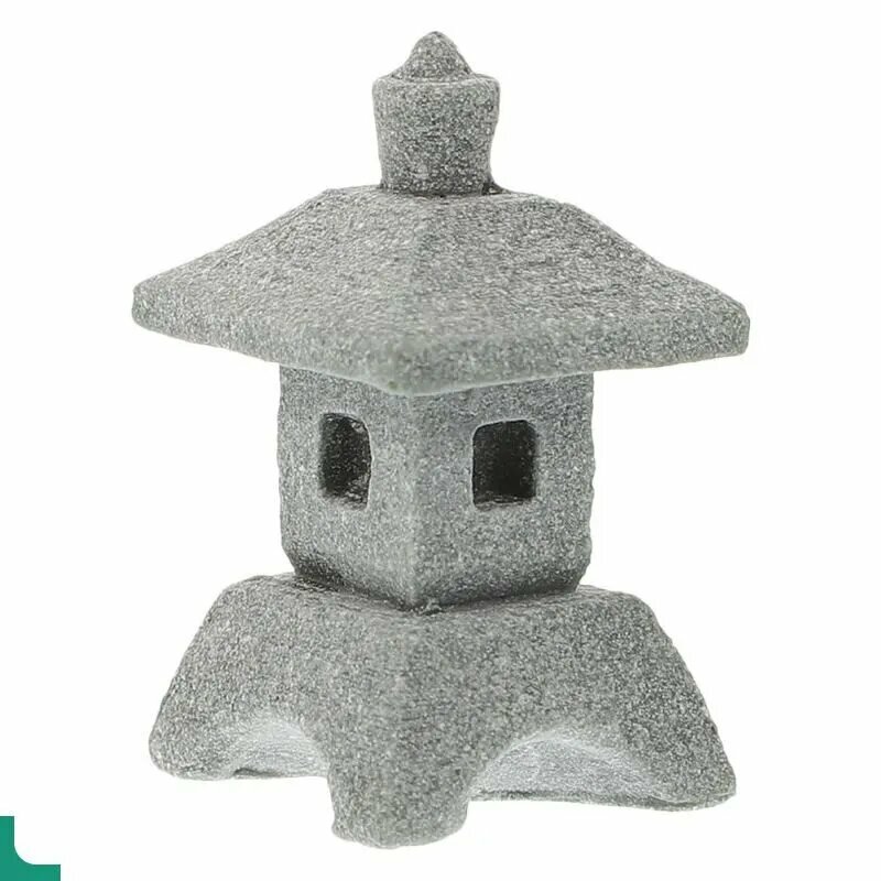 Статуэтка Пагоды Японский Фонарь Из Камня 3.00X1.80X1.80Cm Для Сада И Аквариума Отличное Украшение