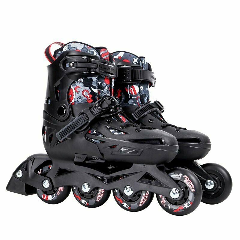 Ролики детские раздвижные Flying Eagle NT2 черные