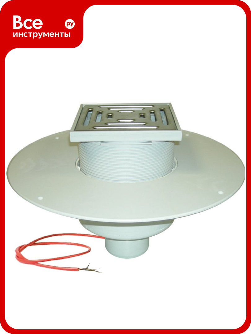 Кровельная воронка с электрообогревом HL для ПВХ мембран, DN110 62.1BP/1, из нержавеющей стали, 220 В