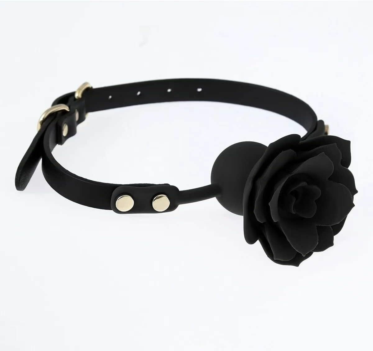 Кляп в рот с мячиком для БДСМ