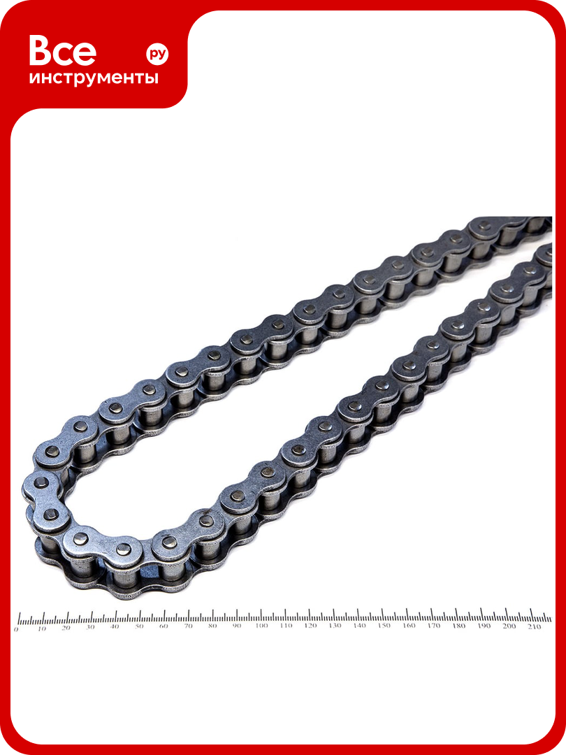 Роликовая цепь HIMPT ПР-19,05-31,8 264 зв. (5,029 м) ГОСТ 13568-97 00-00002872 приводная стальная цепь без покрытия