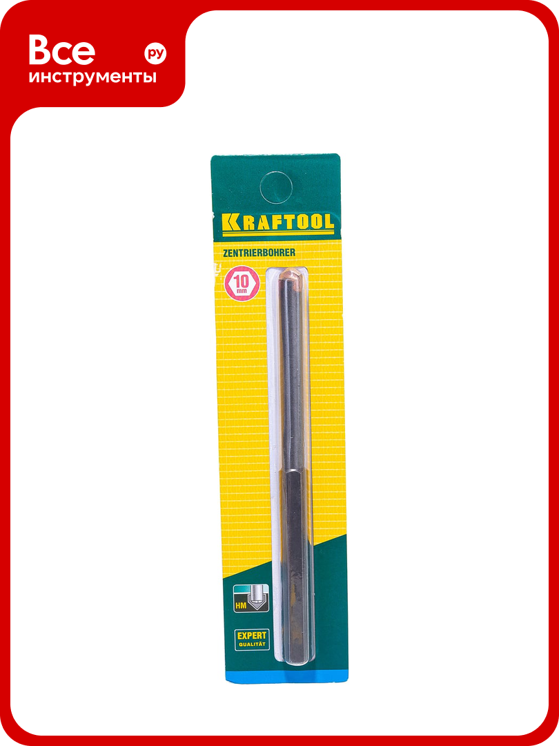 Сверло центрирующее с твердосплавной напайкой Kraftool 33403_z01, для центрирования коронок Kraftool арт