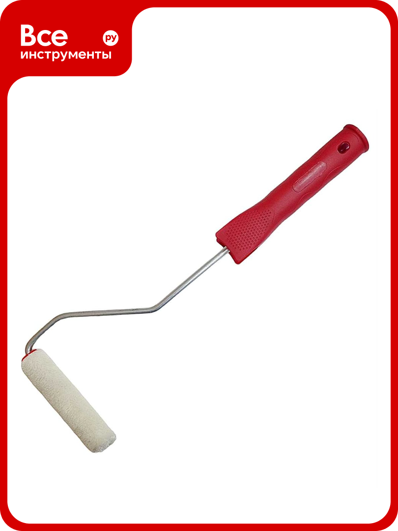 Велюровый валик с ручкой Serfa 10 см 716, с водоэмульсионными