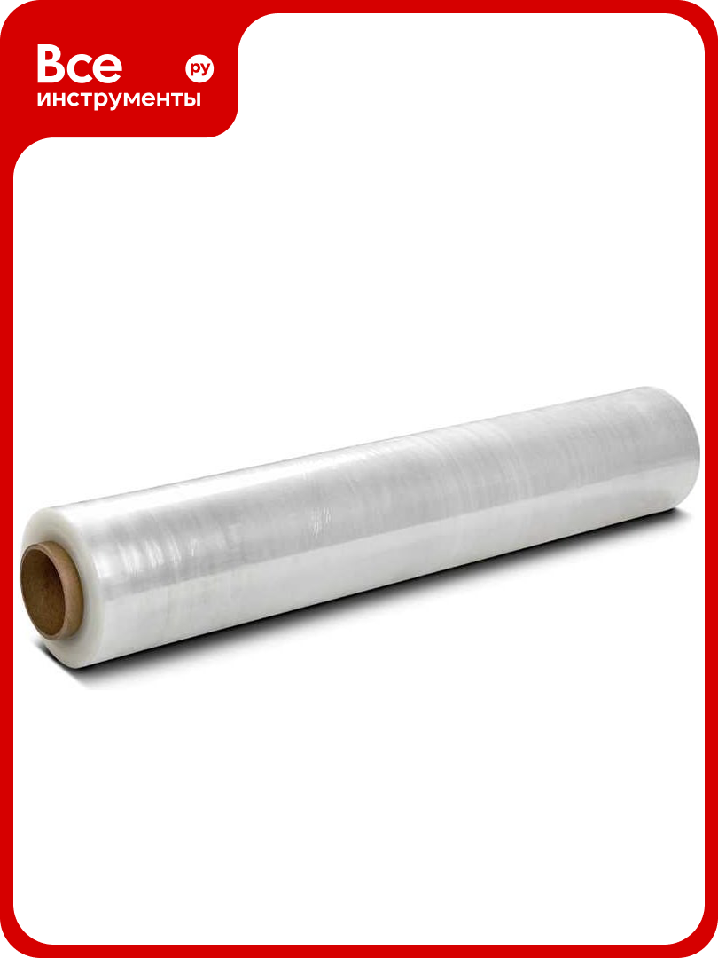 Первичная стрейч пленка волга полимер 20 мкм, 2 кг 500 мм 217метров 514150152