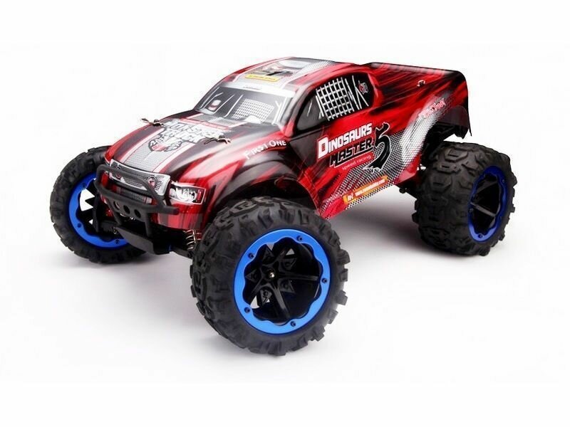 Радиоуправляемый монстр RH8036-RED Remo Hobby Dinosaurs Master Brushless UPGRADE 4WD 2.4G 1/8 RTR красный