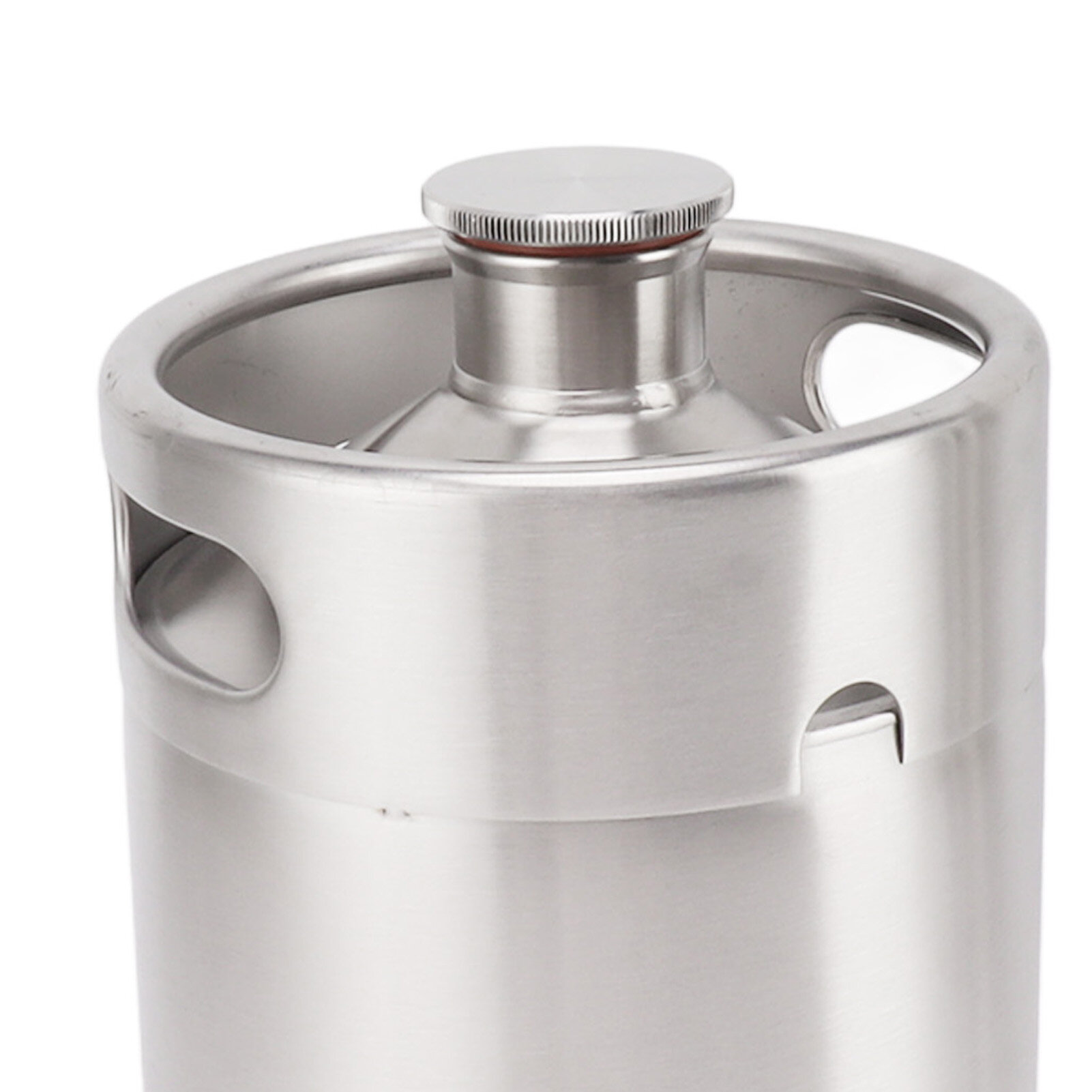 Мини-кег Growler 2л 150PSI портативный домашний бочонок из нержавеющей стали под давлением, диспенсер для пива для домашнего пивоварения