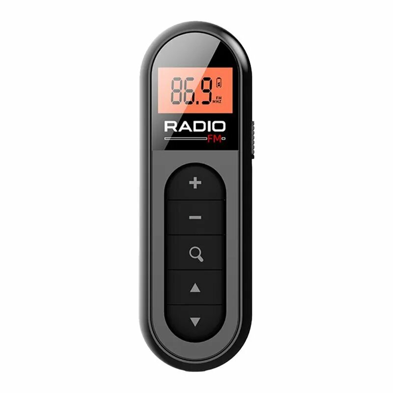 Мини карманный FM-радио перезаряжаемый портативный приемник 76-108 МГц с подсветкой ЖК-дисплея проводные наушники 3,5 мм