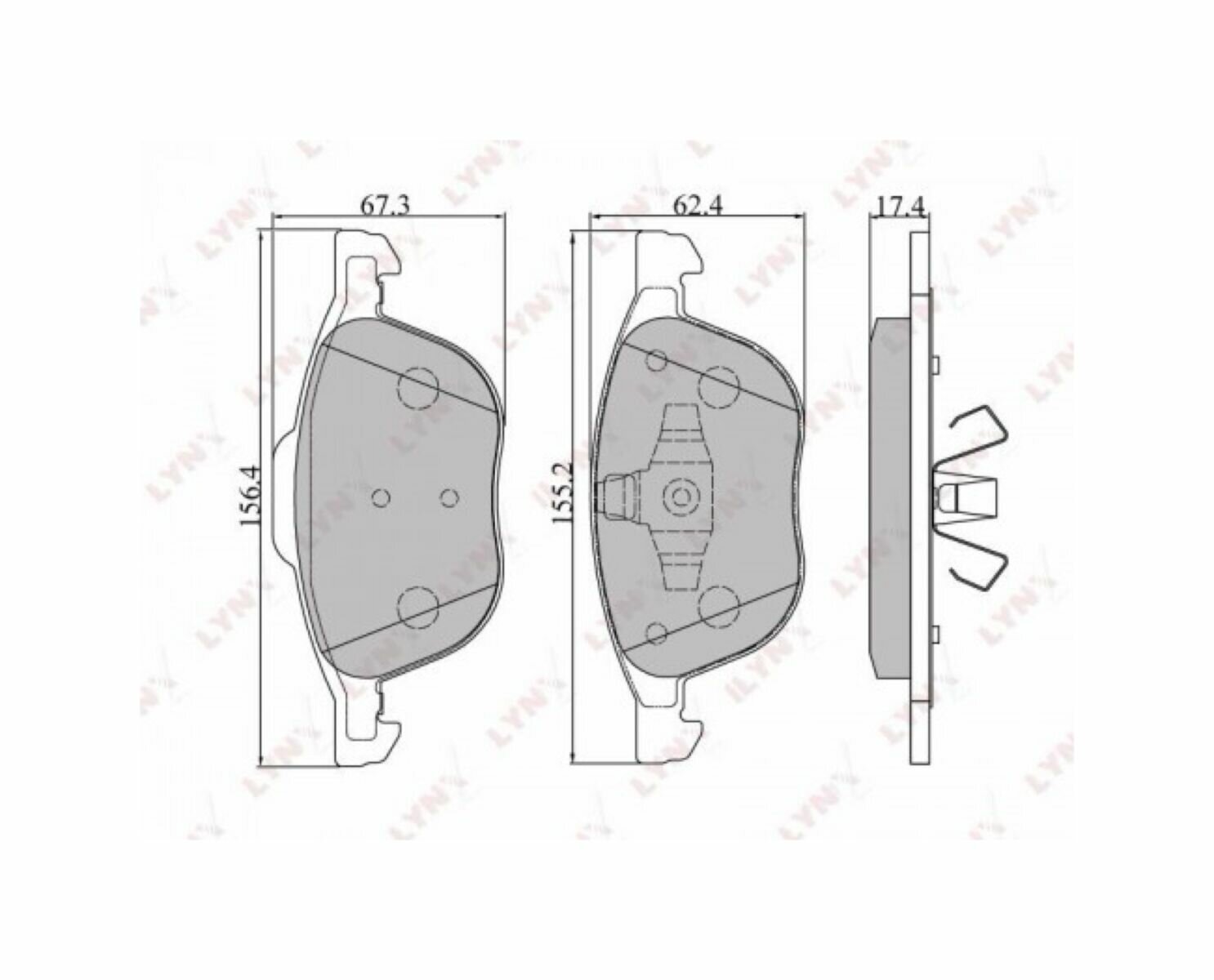 Колодки Тормозные(Lynx Bd-3001)