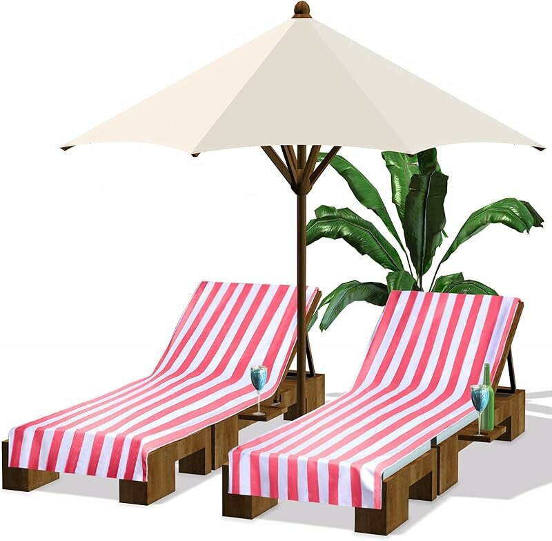 2 упаковки чехлов для шезлонгов 30 x 85 дюймов