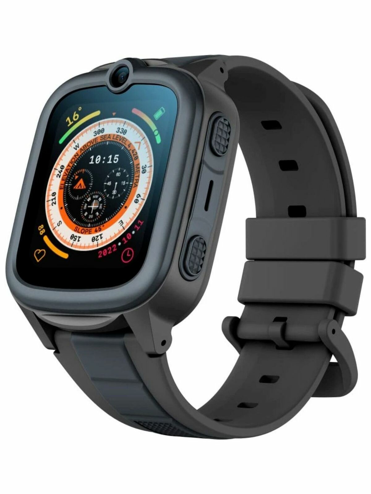 AIMOTO Умные часы детские Star с поддержкой сим карты, с видеозвонком, GPS геолокацией, 1.52", черный