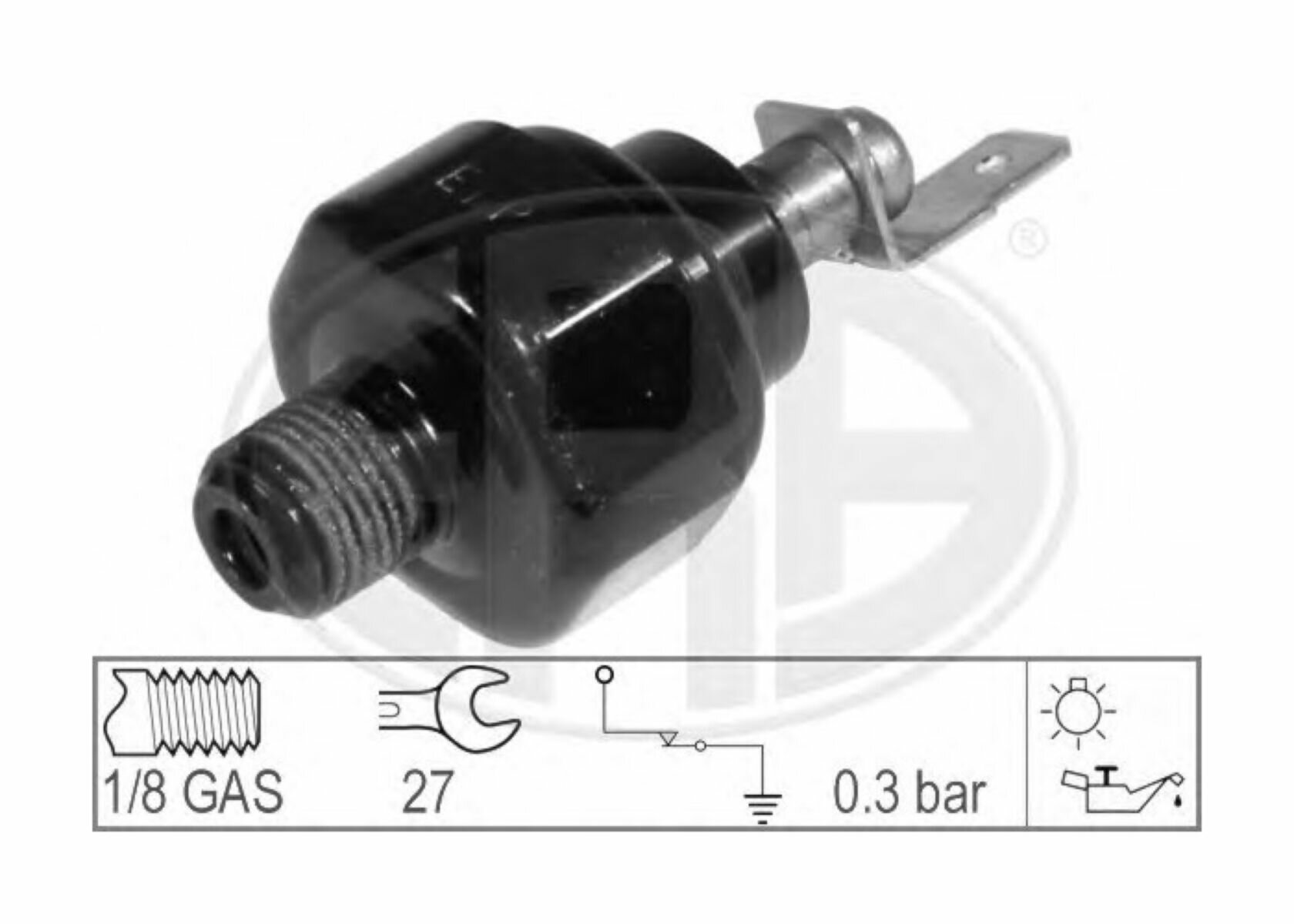 Датчик Давл. масла Mazda 323/626 1.3-2.2I/1.7D/2.0D 89-98(Era 330009)
