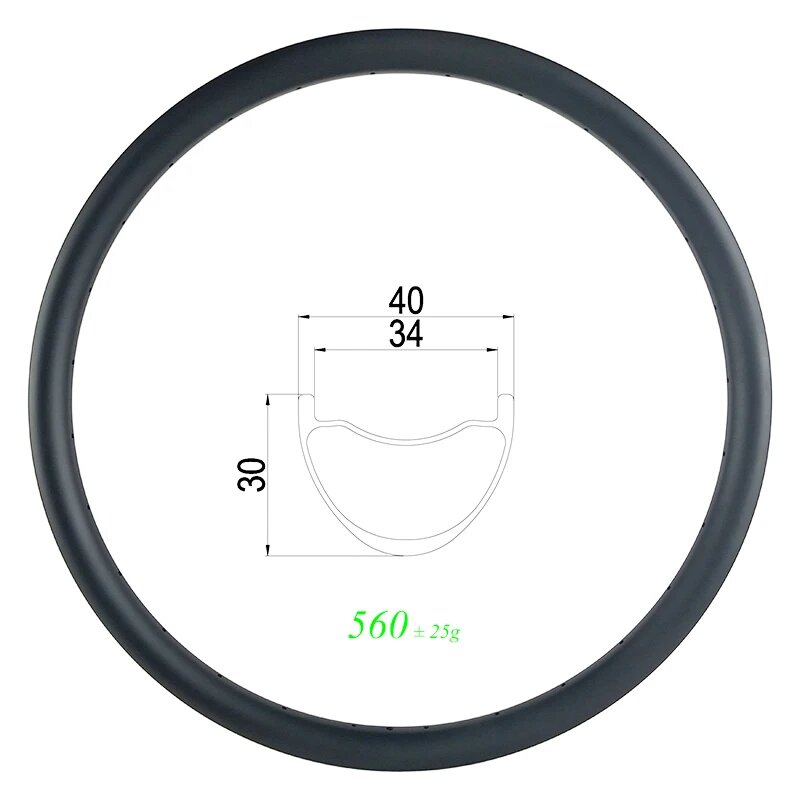Speedsafe 560 г 29er 40 мм карбоновый MTB Enduro DH колесо Tubeless (Tapeless), 32H UD matte