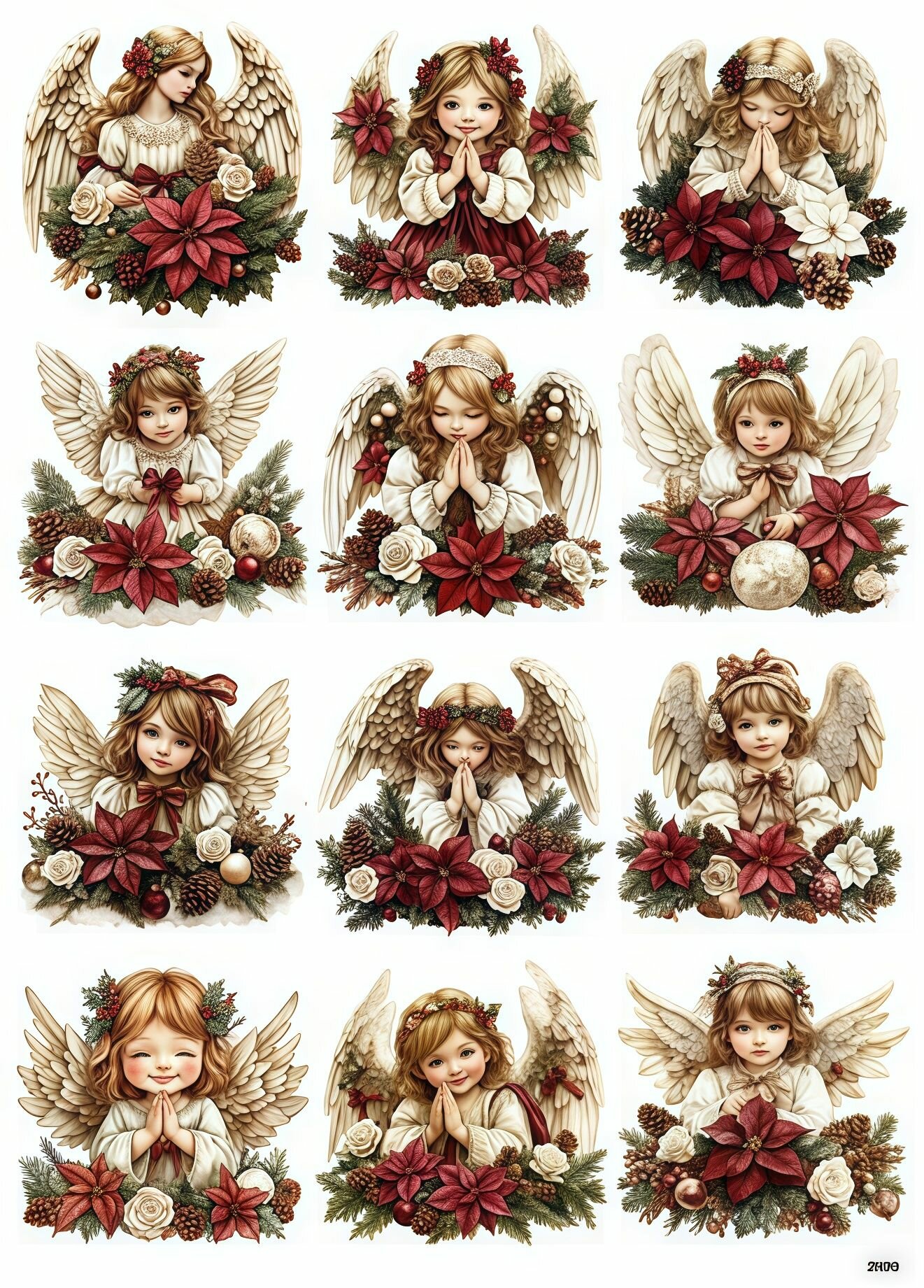 Набор декупажных карт About Time, А4, двухслойная, плотность 40 г/м2