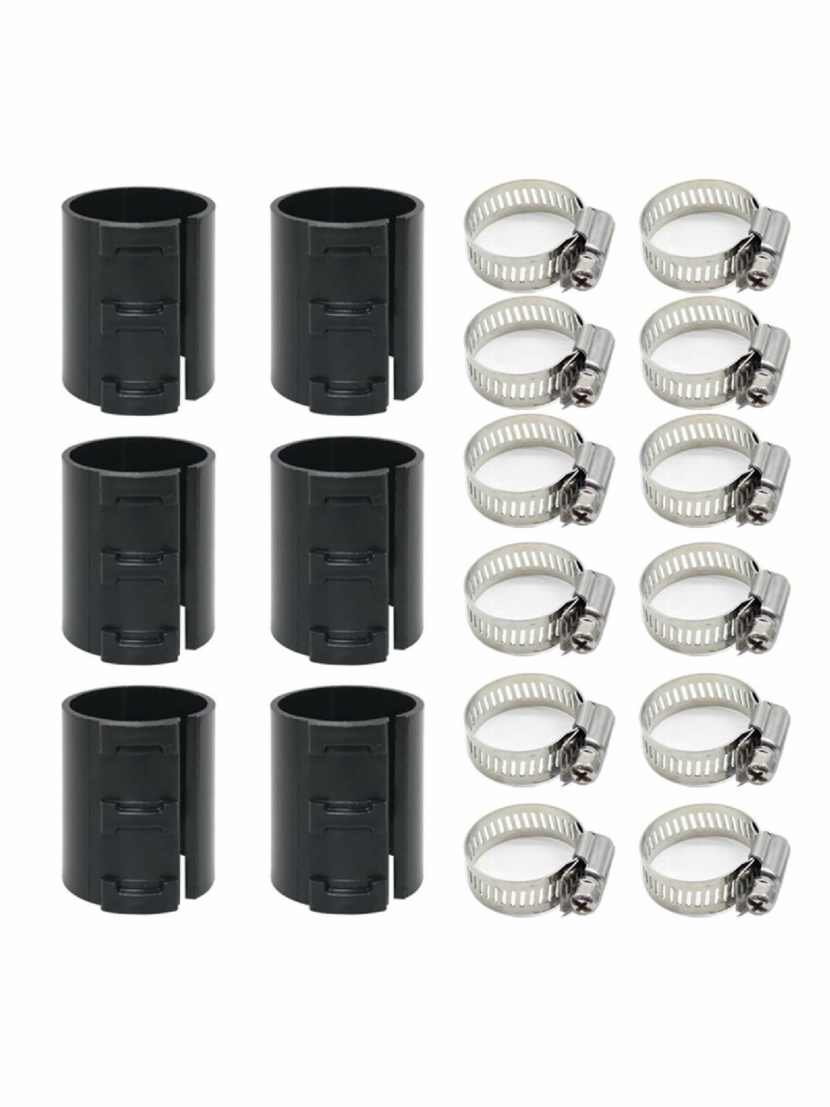 Комплект 18 шт. креплений для труб и хомутов для офисных кресел