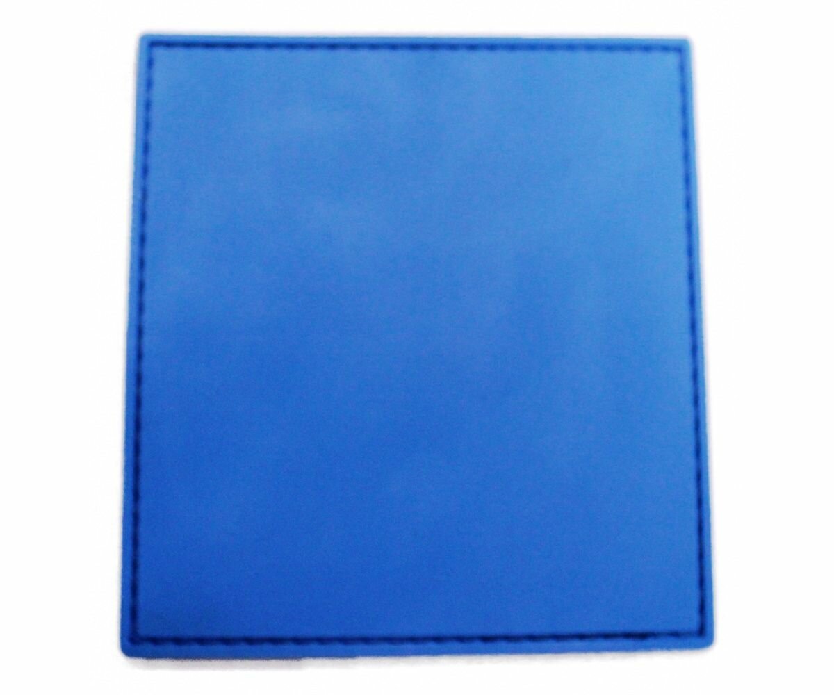 Шеврон патч с мягкой липучкой на велкро, 100х100 мм, текстиль, синий