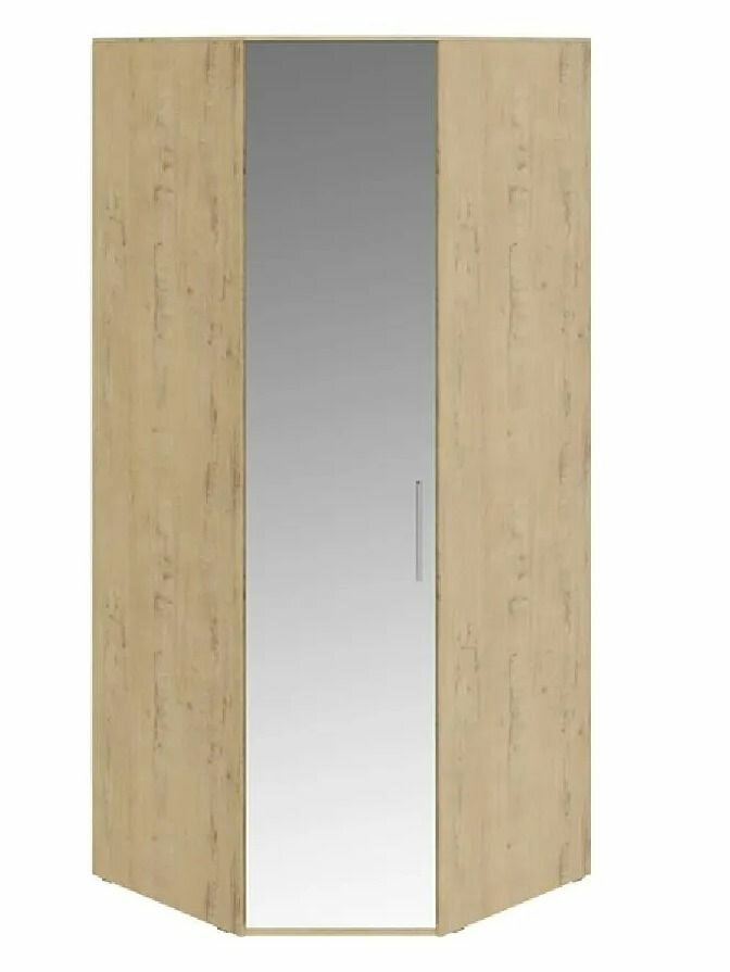 Шкаф угловой с L зеркальной дверью Николь 295.07.03 Бунратти