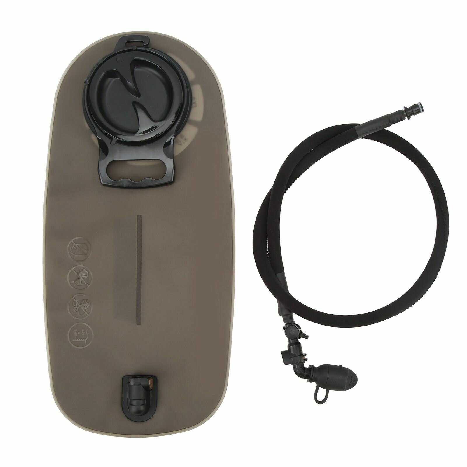 Мешок для воды из ТПУ с питьевой трубкой из ПВХ, большая емкость, уличная сумка для питья, сумка для альпинизма, бега, 2 л