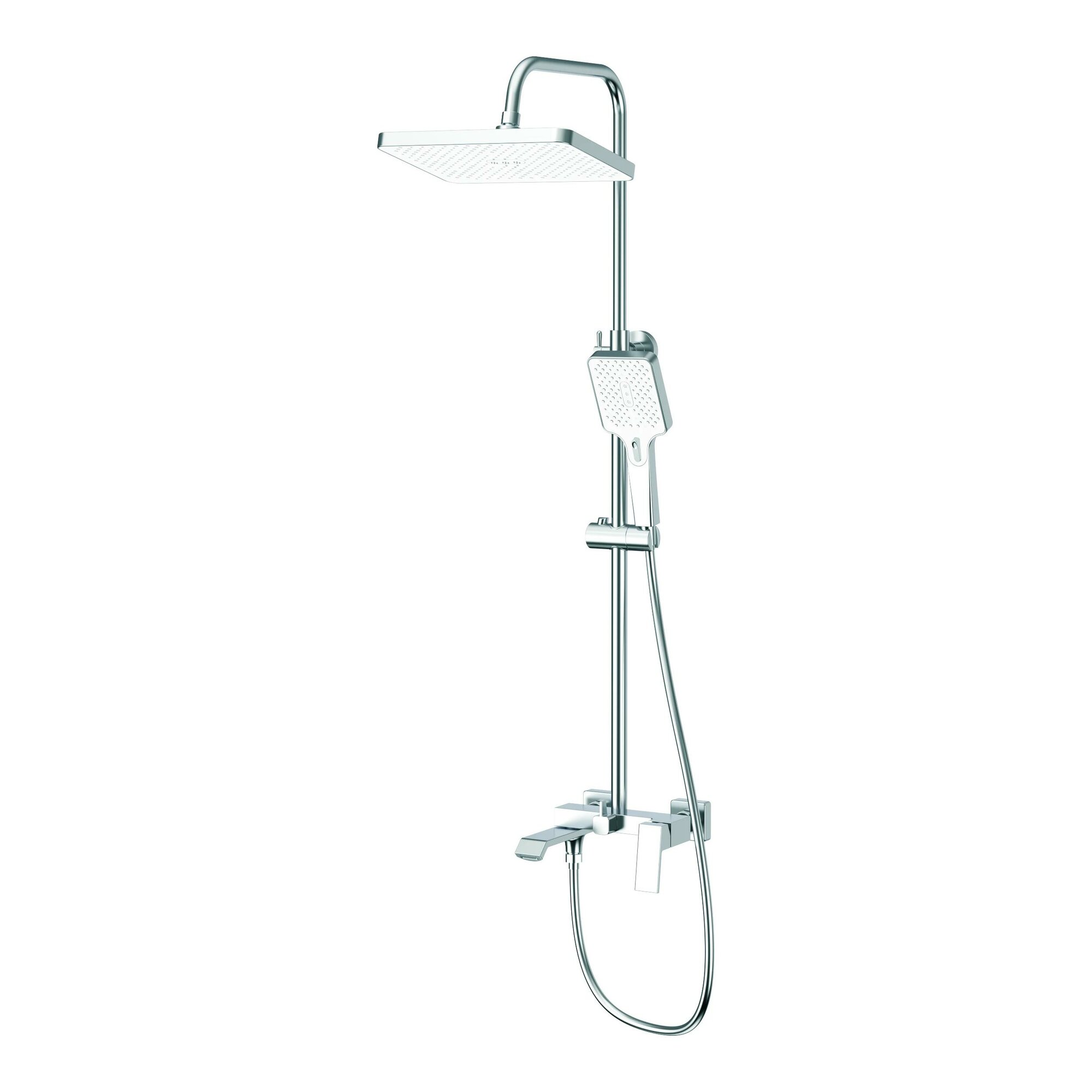 Душевая система Haiba HB24575, хром, современный стиль