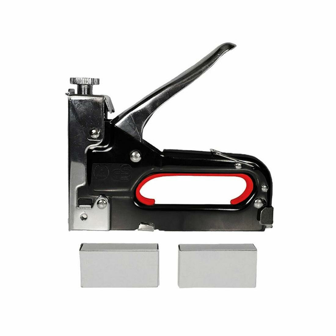 Степлер TORGWIN T789015, металлический, антистеплер, черный, 2 упаковки скоб