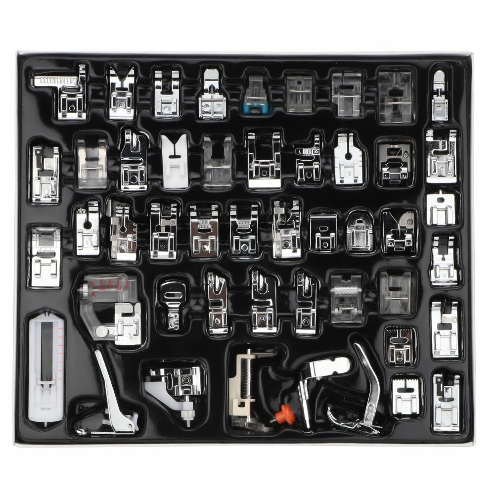 Набор из 48 лапок для бытовых швейных машин, многофункциональные мелкие аксессуары для квилтинга, вышивки и шитья