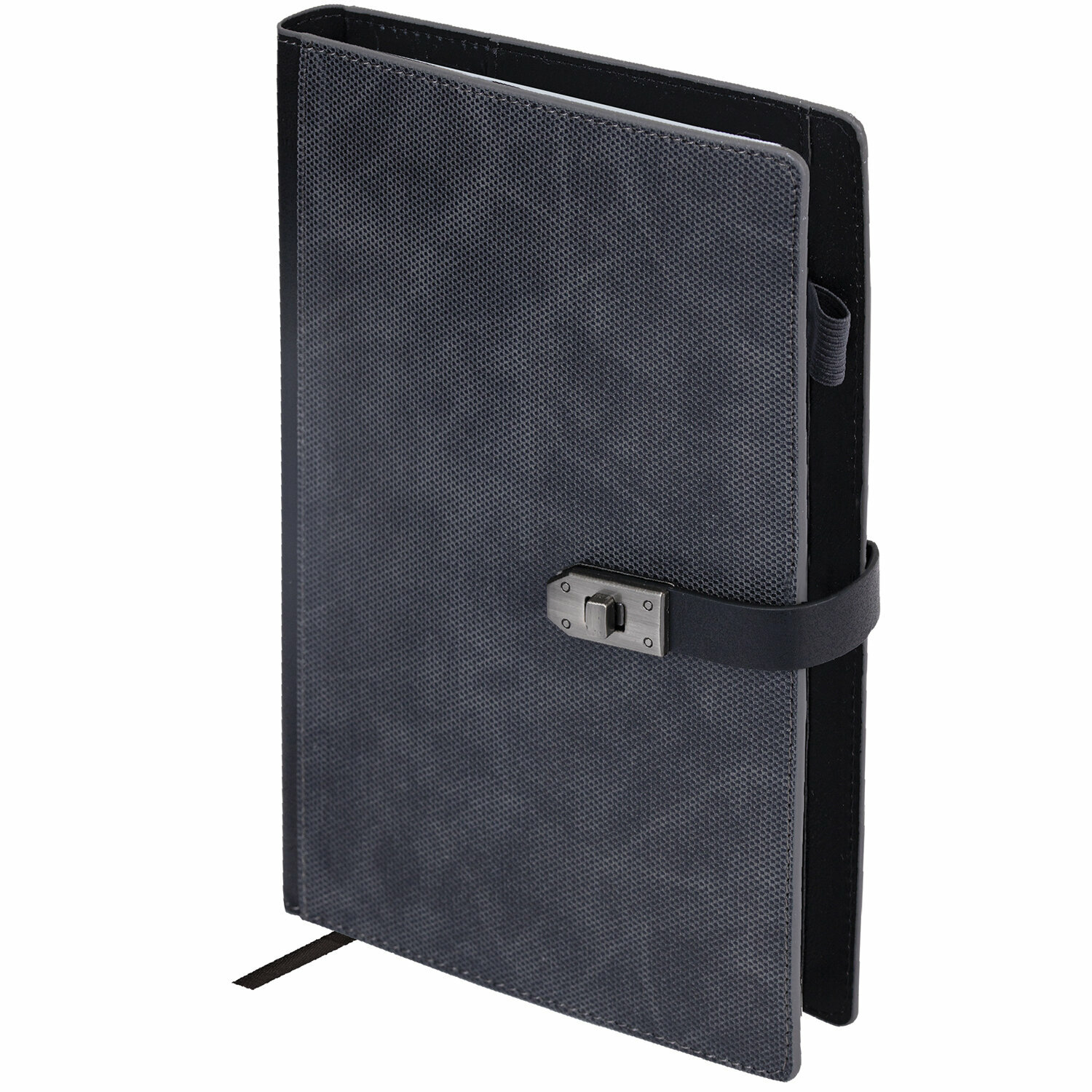 Brauberg Ежедневник недатированный А5 Sirius под кожу застежка 160 л черный 116213