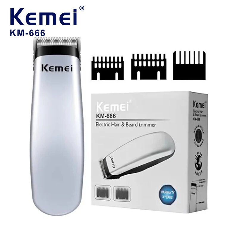 Kemei KM-666 Мини-машина для стрижки волос, триммер для волос/бороди, мужская портативная дорожная машина для стрижки волос, детские машинки для стрижки волос