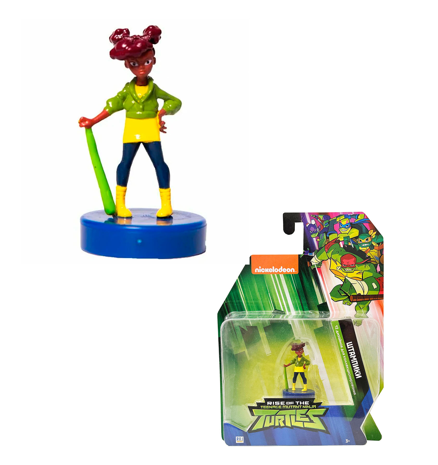 Штампик Черепашки Ниндзя Эйприл О'Нил 1шт P.M.I / Фигурка-штампик Черепашки Ниндзя / Фигурка Эйприл О'Нил Черепашки Ниндзя